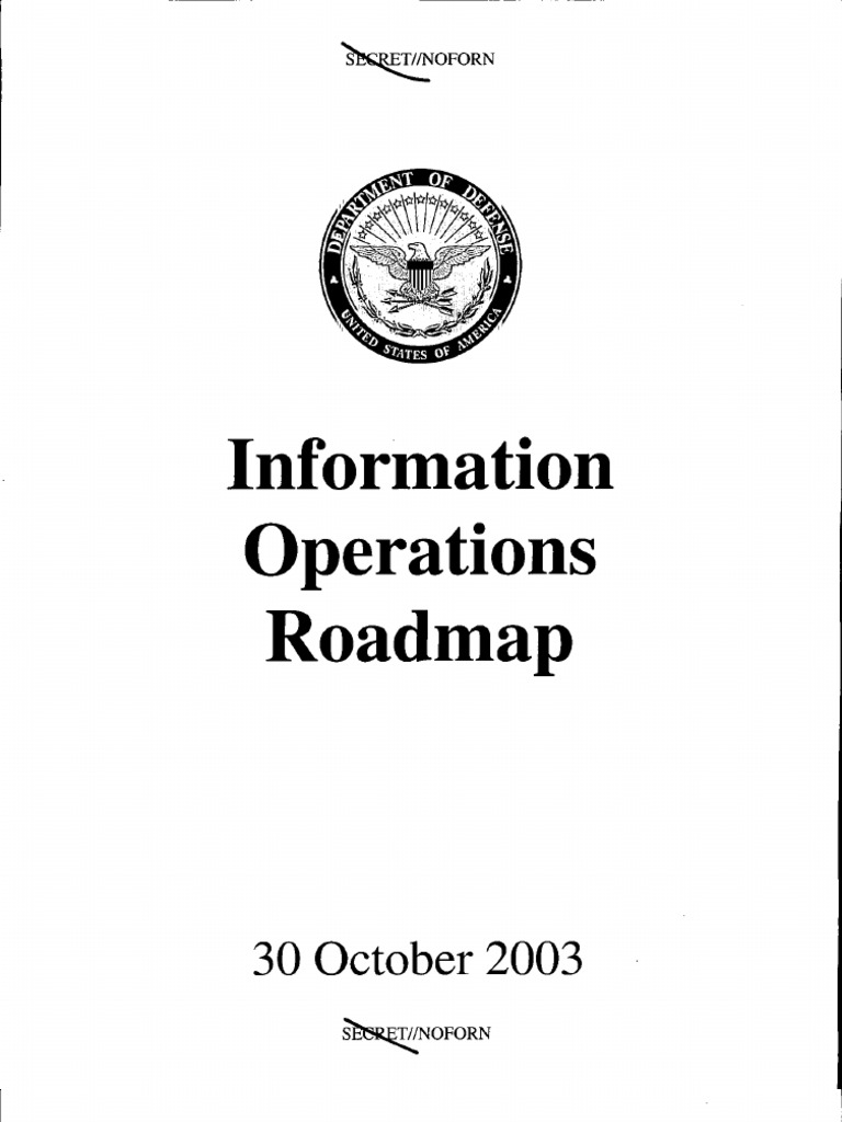 Information Operations Roadmap Overview | PDF | History