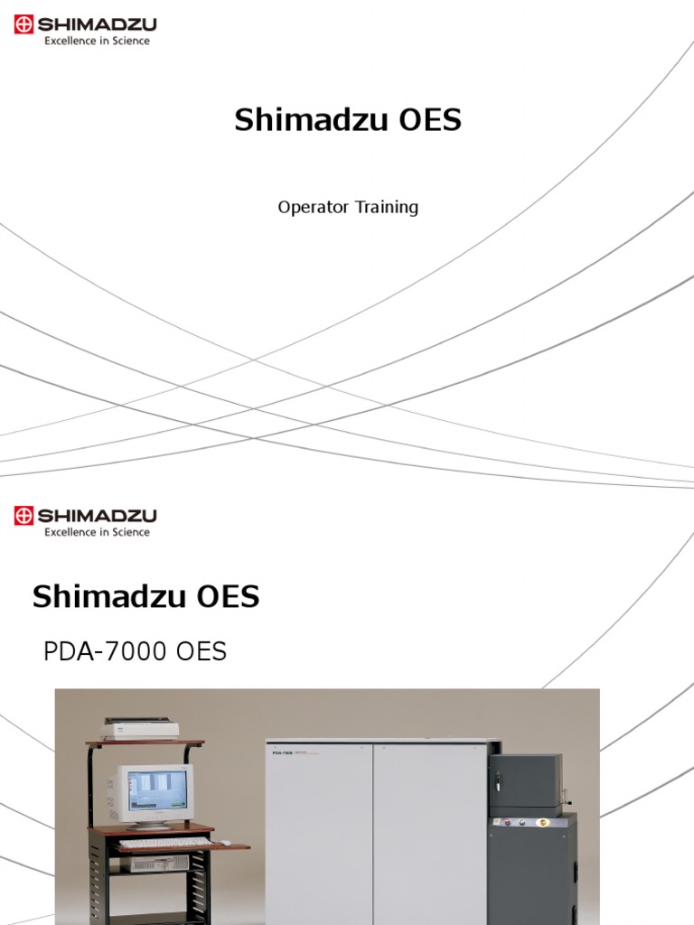 Shimadzu OES Training | PDF | Spectrometer | Vacuum