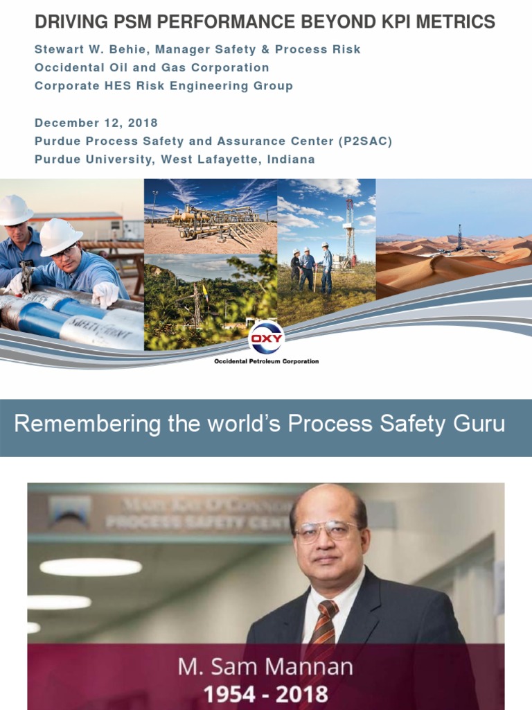 Driving PSM Performance Beyond Kpi Metrics Behie | PDF | Safety ...
