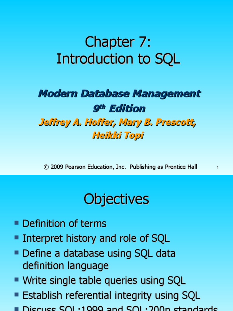 CH 07 | PDF | Relational Database | Sql