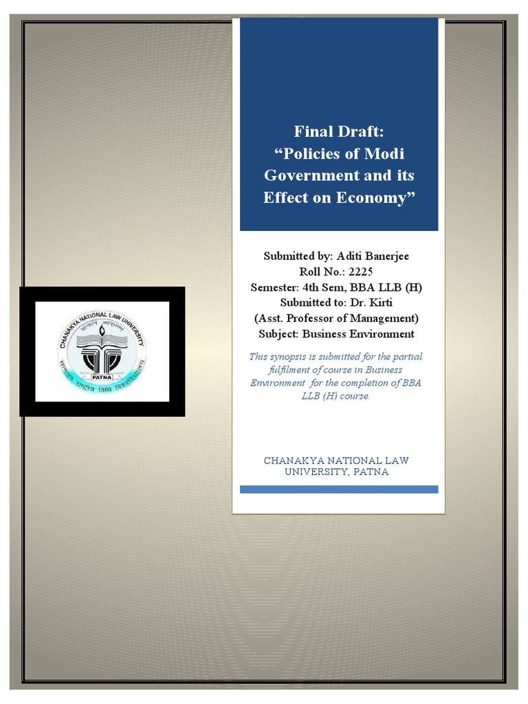 An Analysis of the Policies of the Modi Government and Their Impact on ...