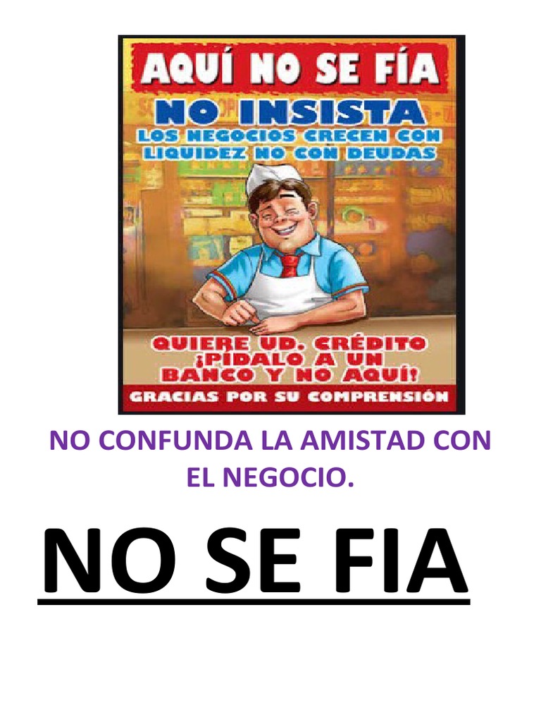 No Confunda La Amistad Con El Negocio Pdf