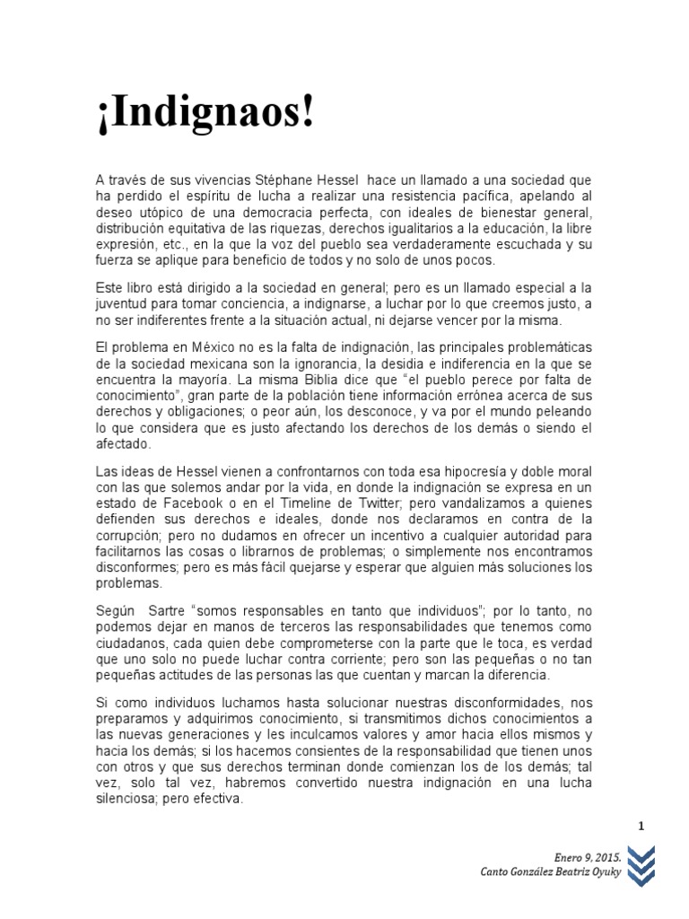 Indignaos Hessel | PDF