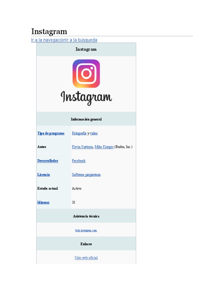 Historia y funciones de Instagram | PDF | Software | Informática