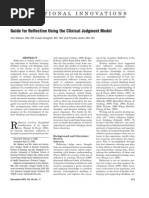 Reflection Guide: Tanner's Model | PDF | Nursing | Public Services