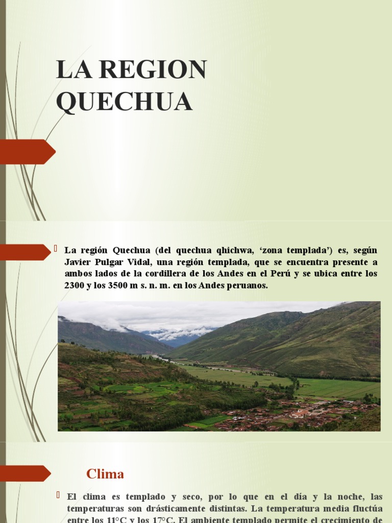 La Region Quechua | PDF