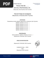 Hoja de Presentacion Word para Trabajos o Informes | PDF