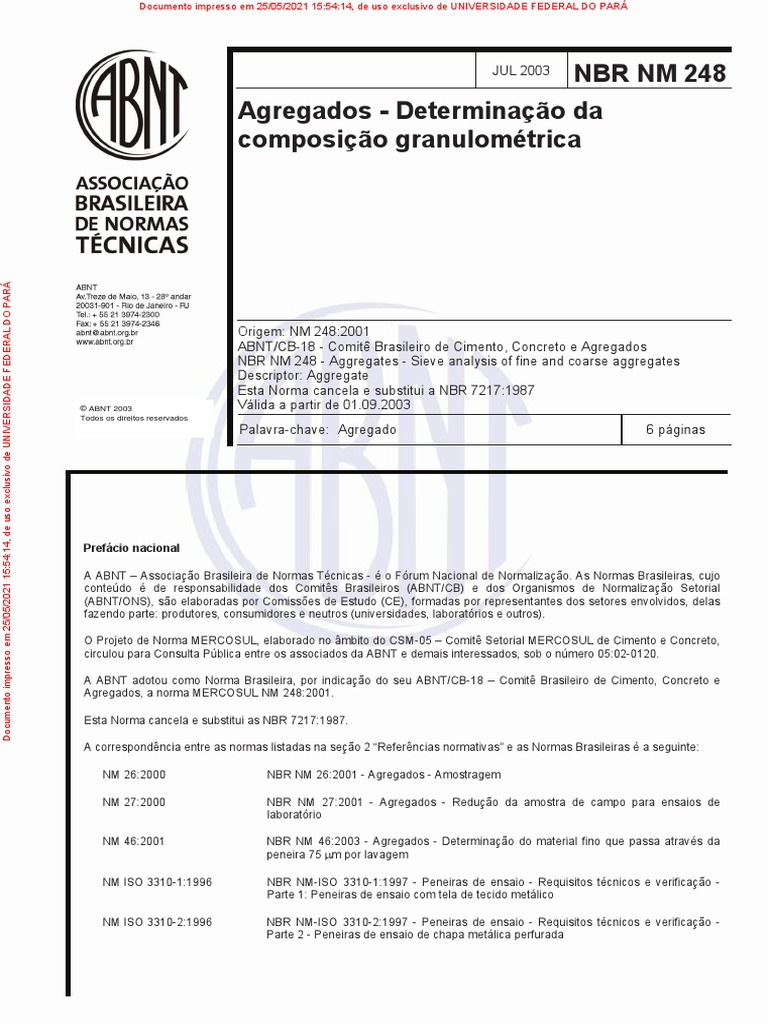 NBR 248 | PDF
