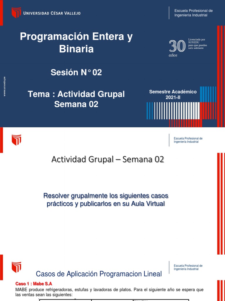 Programación lineal y binaria - Casos prácticos | PDF | Inventario | Zapato