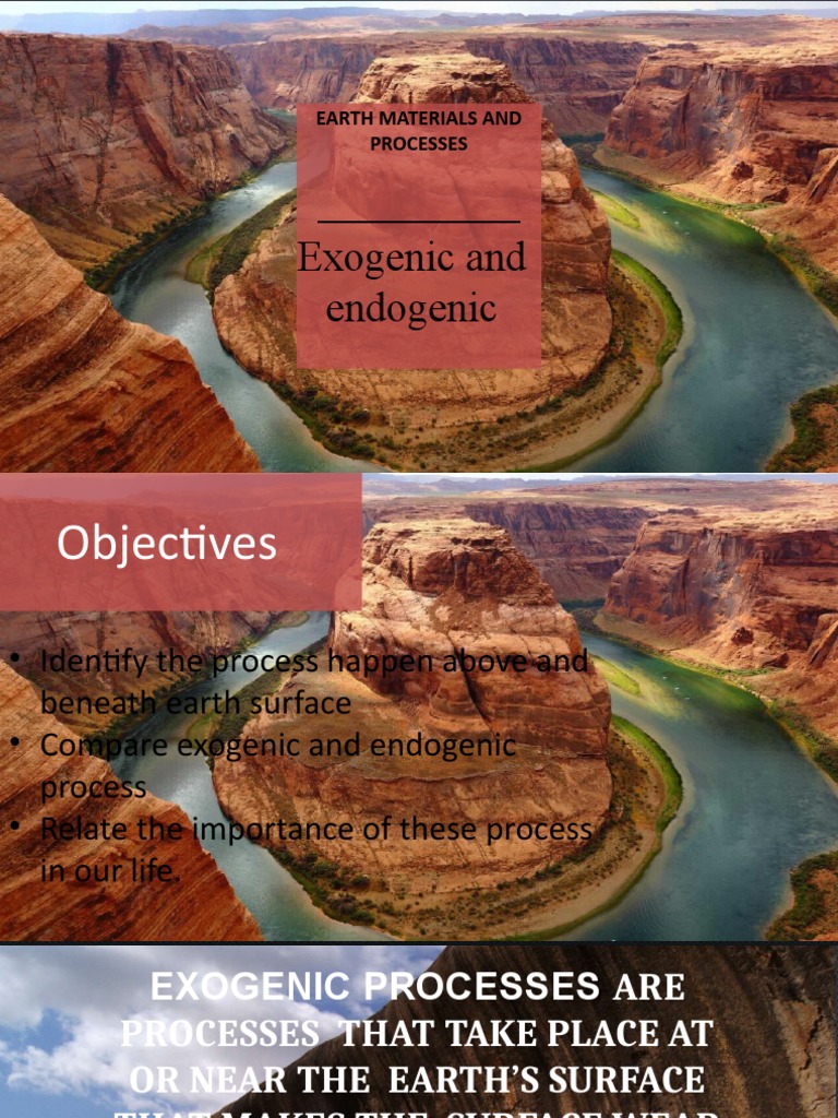 Exogenic and Endogenic Process | PDF | Plate Tectonics | Weathering
