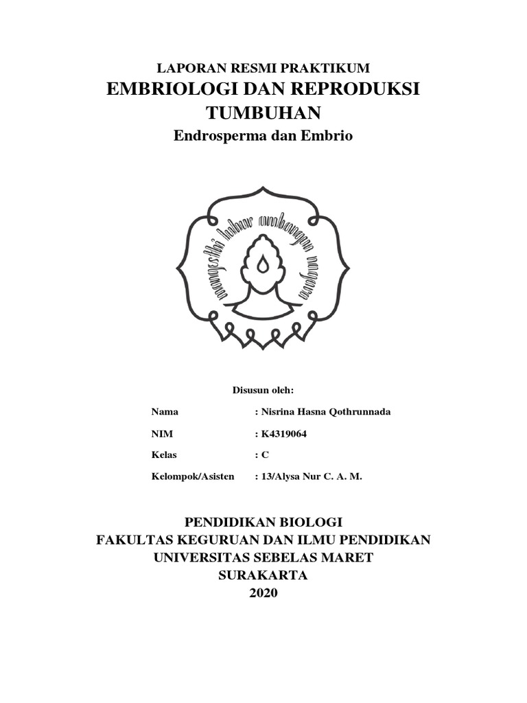 Nisrina Hasna Q - K4319064 - Laporan Praktikum Endrosprem Embrio Buah ... Nisrina Hasna Q - K4319064 - Laporan Praktikum Endrosprem Embrio Buah ...
