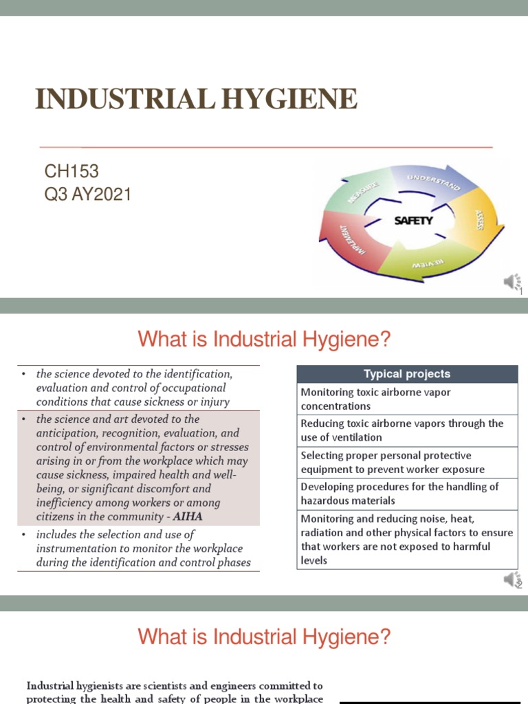 03 1 Industrial Hygiene Introduction | PDF | Occupational Hygiene ...