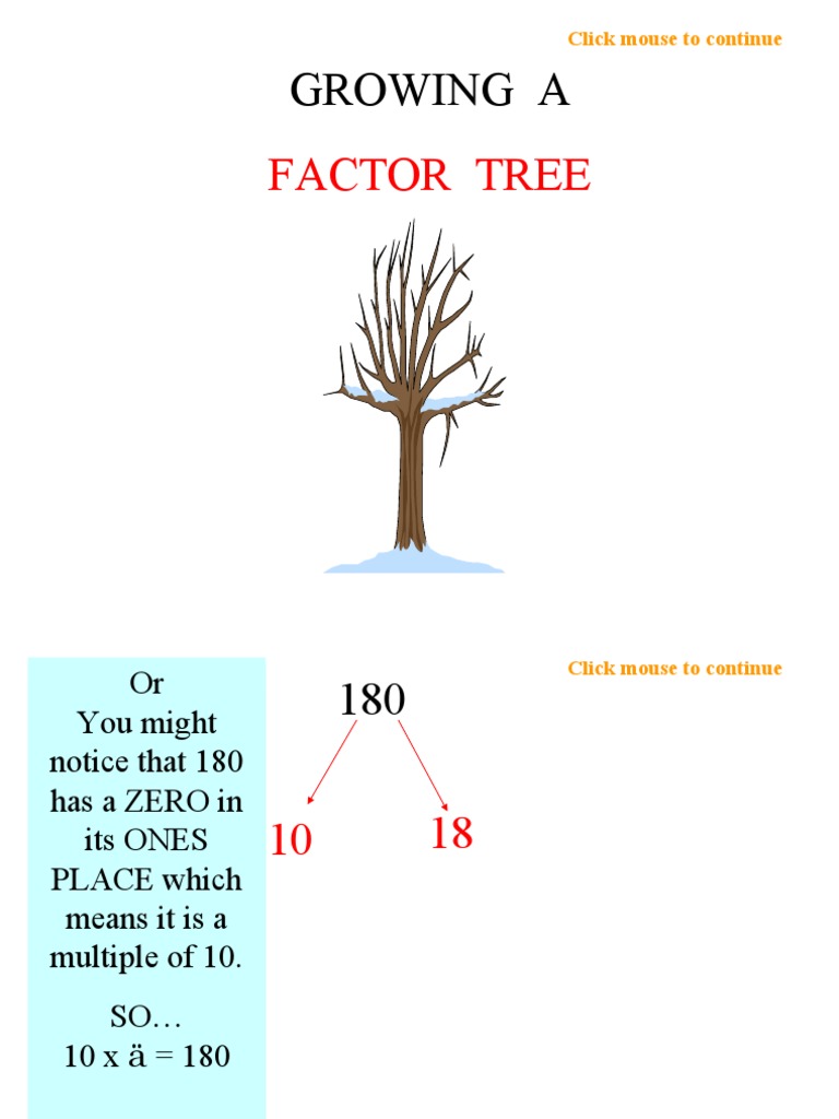 Factor Trees | PDF | Mathematics | Arithmetic