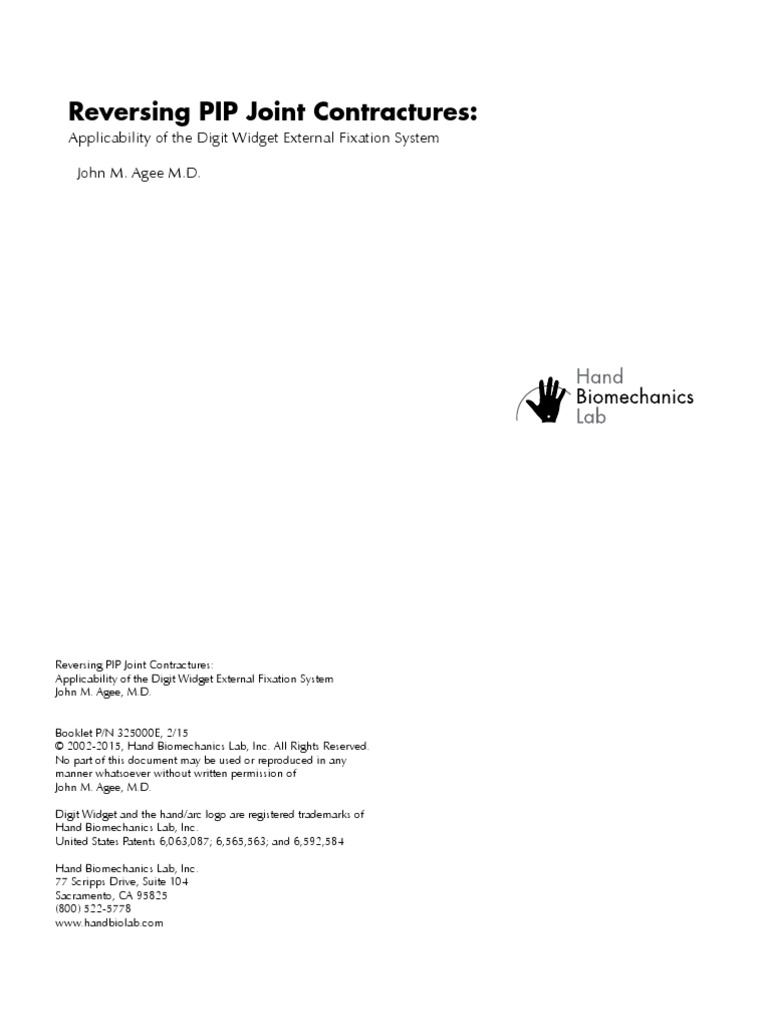PIP Educational Booklet 2 15 For Web | PDF | Anatomical Terms Of Motion ...