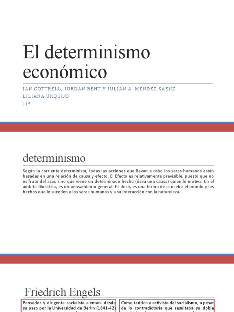 El Determinismo | PDF | Karl Marx | Friedrich Engels