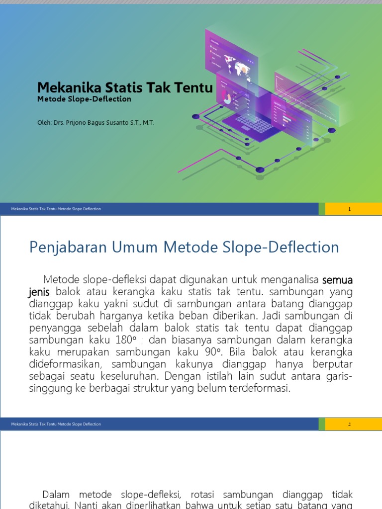 MSTT - Metode Slope Deflection | PDF