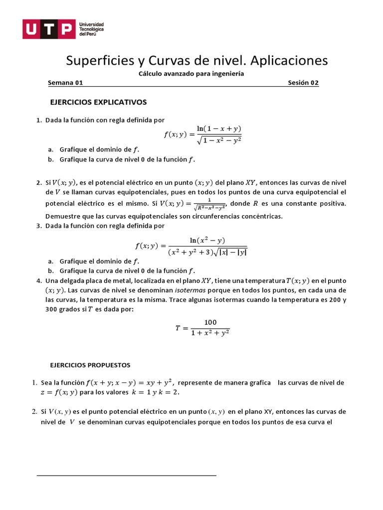 S01.s2 - Resolver Ejercicios | PDF | Función (Matemáticas) | Matemáticas