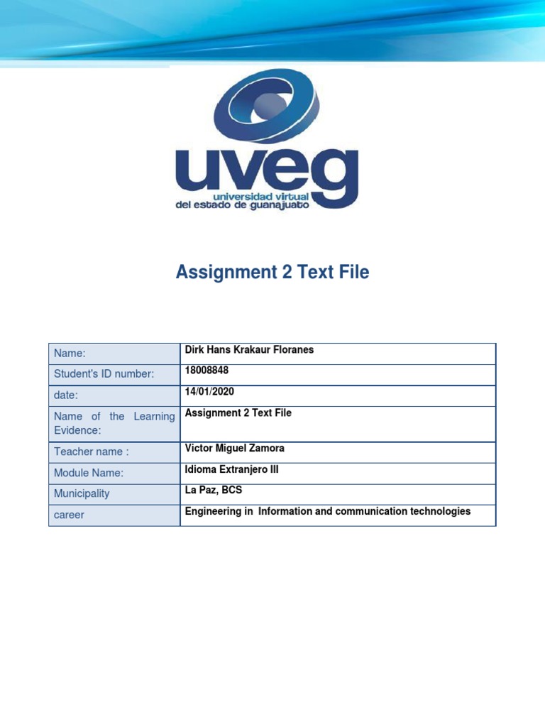 Krakaur Dirk Assignment 2 Text File | PDF | Cognition | Communication