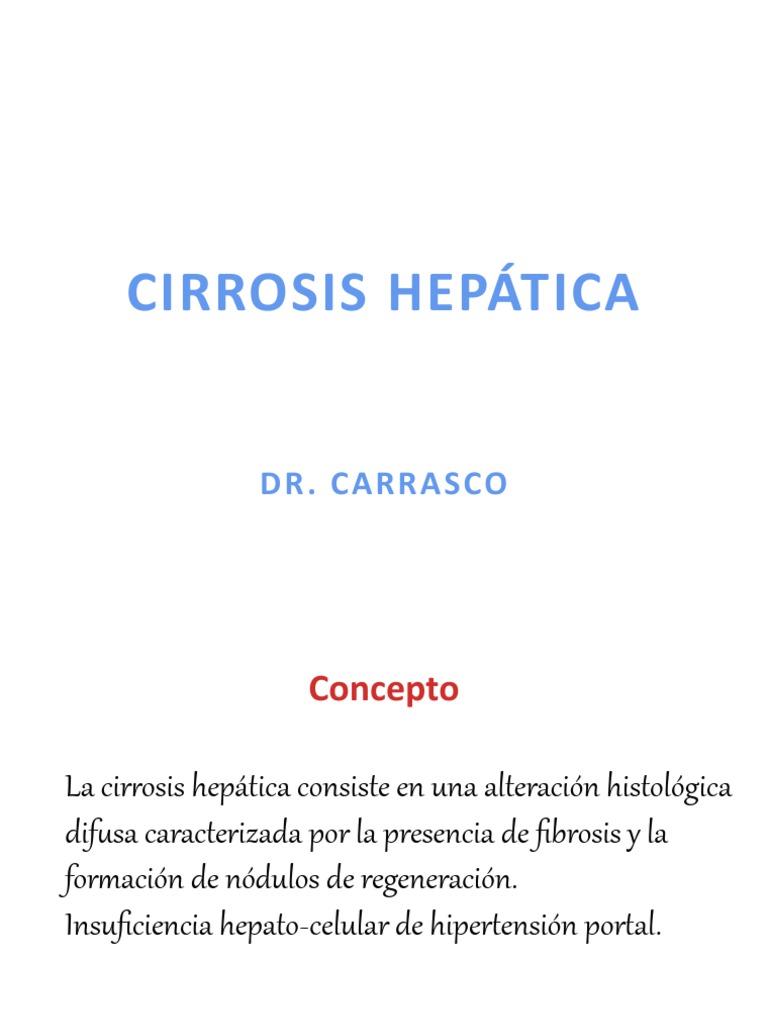 Cirrosis Hepática | PDF | Cirrosis | Hepatitis C