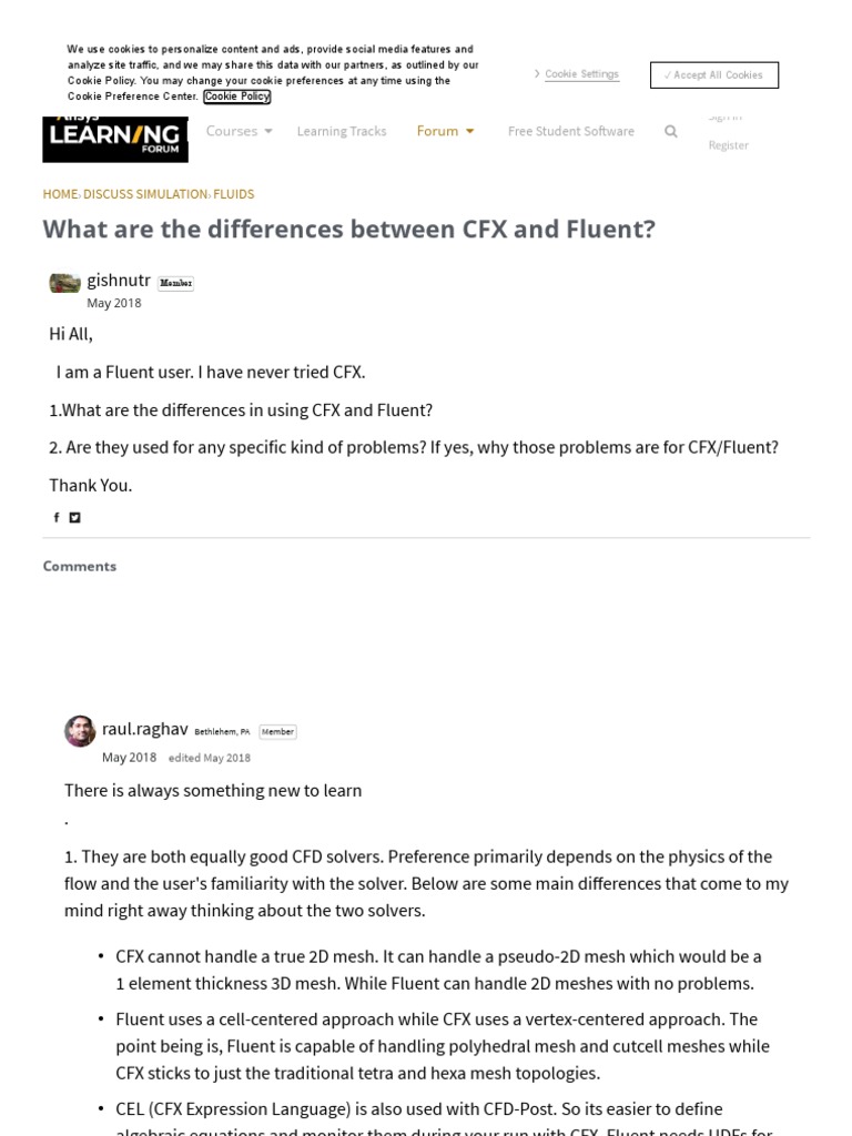 CFX vs Fluent: Key Differences | PDF | Cyberspace | Information Technology
