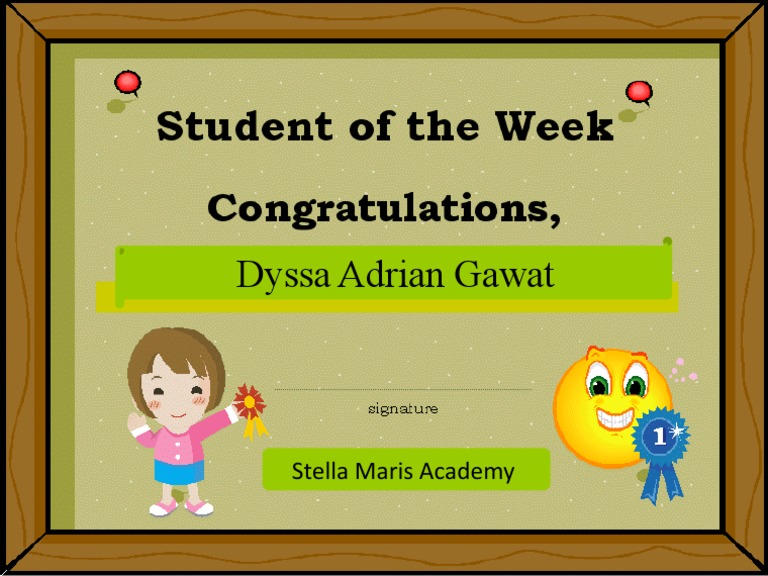 Student of The Week | PDF