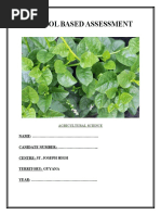 Agricultural Science - SBA MARKING SCHEME | PDF | Information | Data