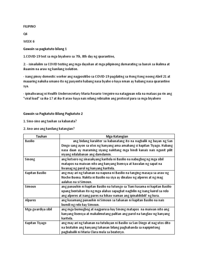Filipino q4 Week 6 | PDF