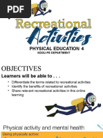 Active and Passive Recreational Activities | PDF | Physical Fitness ...