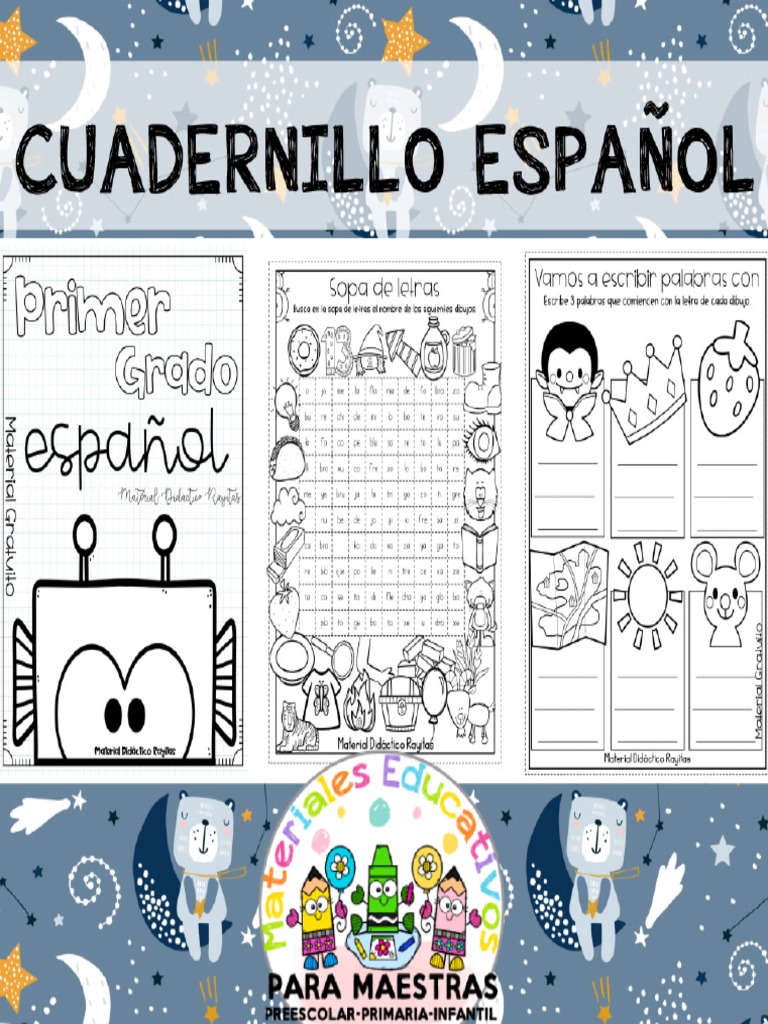 Cuaderno Repaso de Español para Primer Grado Recopilado Por Materiales ...