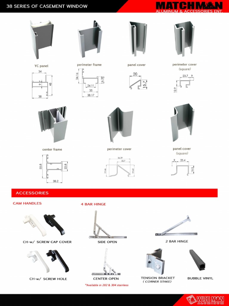 38 Series of Casement Window | PDF