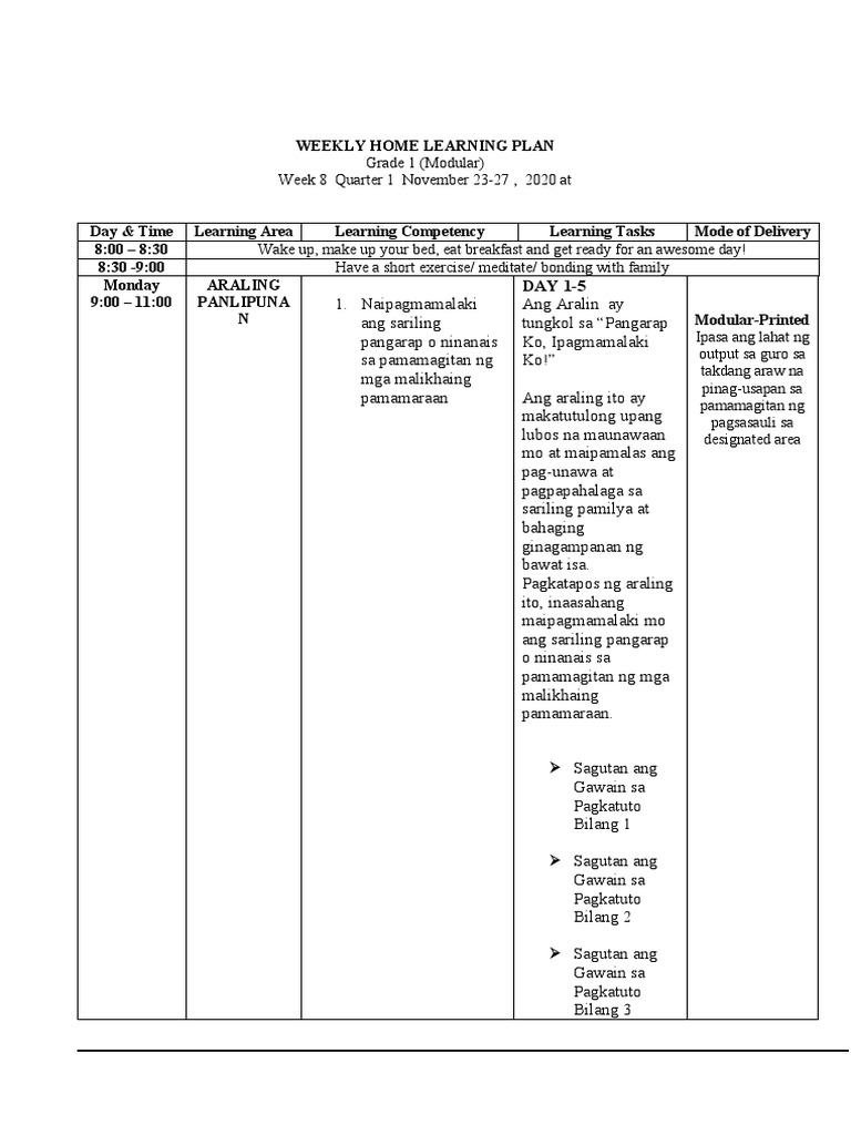 WHP-AP MELC 6 Week 8 | PDF