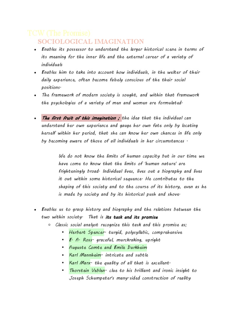 The Promise | PDF | Sociology | Social Sciences