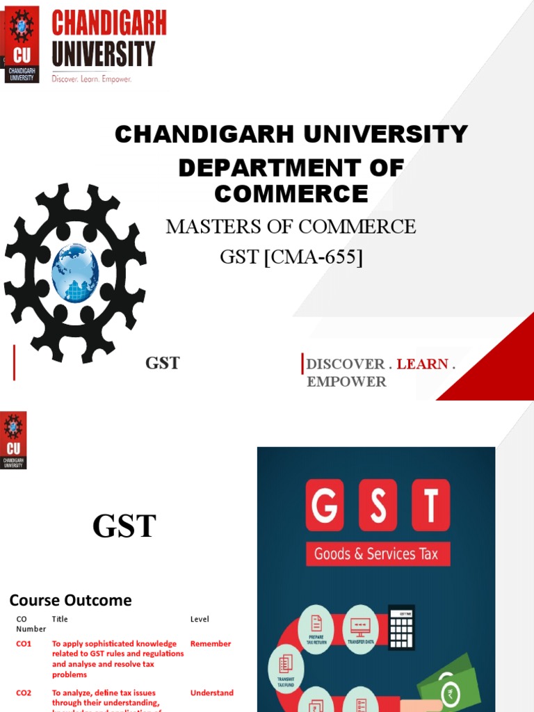 GST Unit 1 A | PDF | Value Added Tax | Taxes