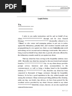 Marriage Divorce Legal Notice Format | PDF | Marriage | Divorce