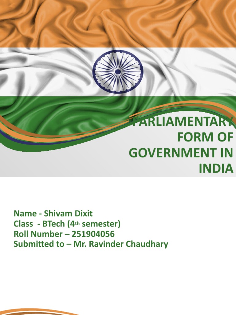 Understanding Parliamentary Government in India: A Student Report on ...