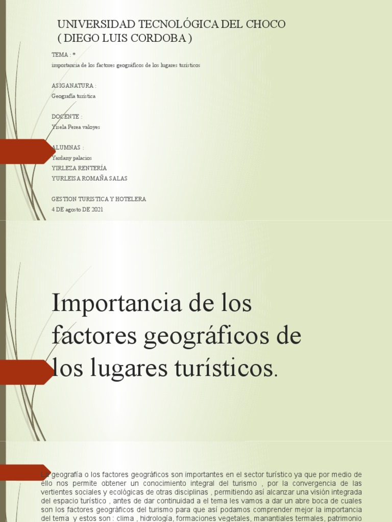 Geografia Turistica 2 | PDF | Turismo | Geografía
