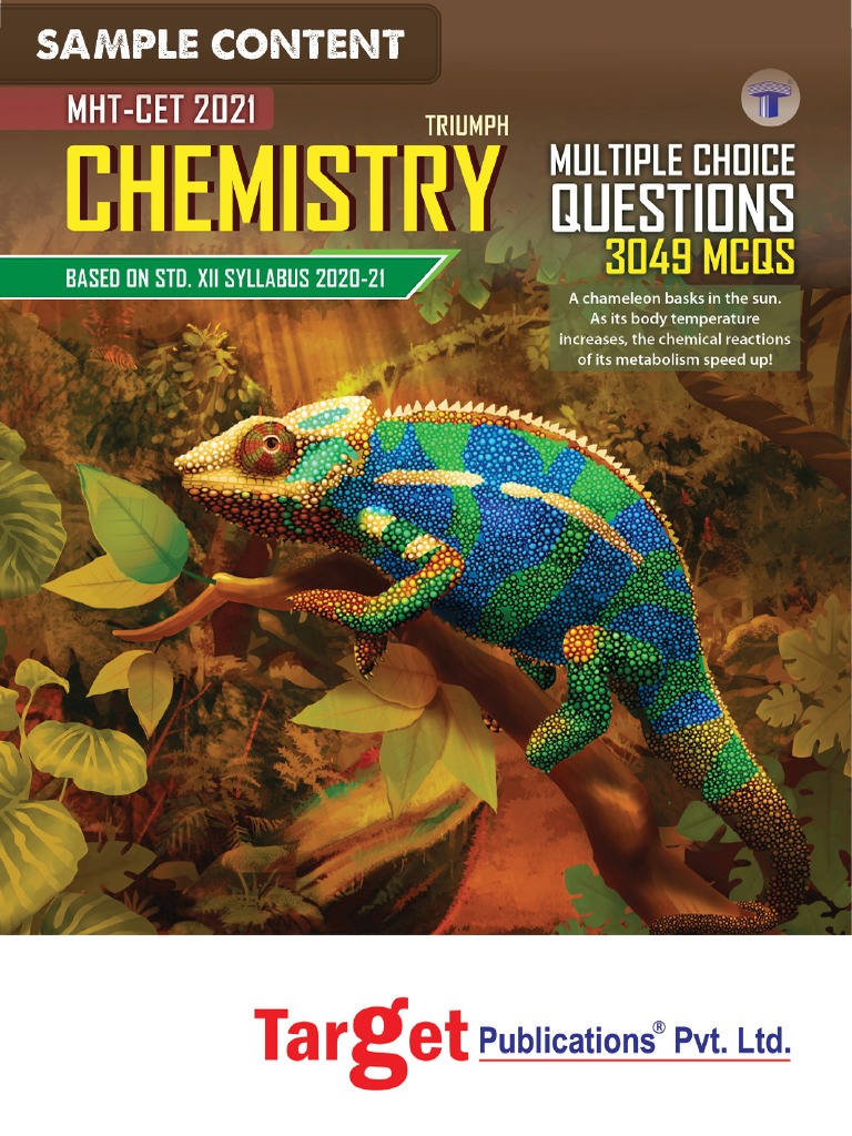 Sample PDF of MHT Cet Triumph Chemistry Book by Target Publications ...