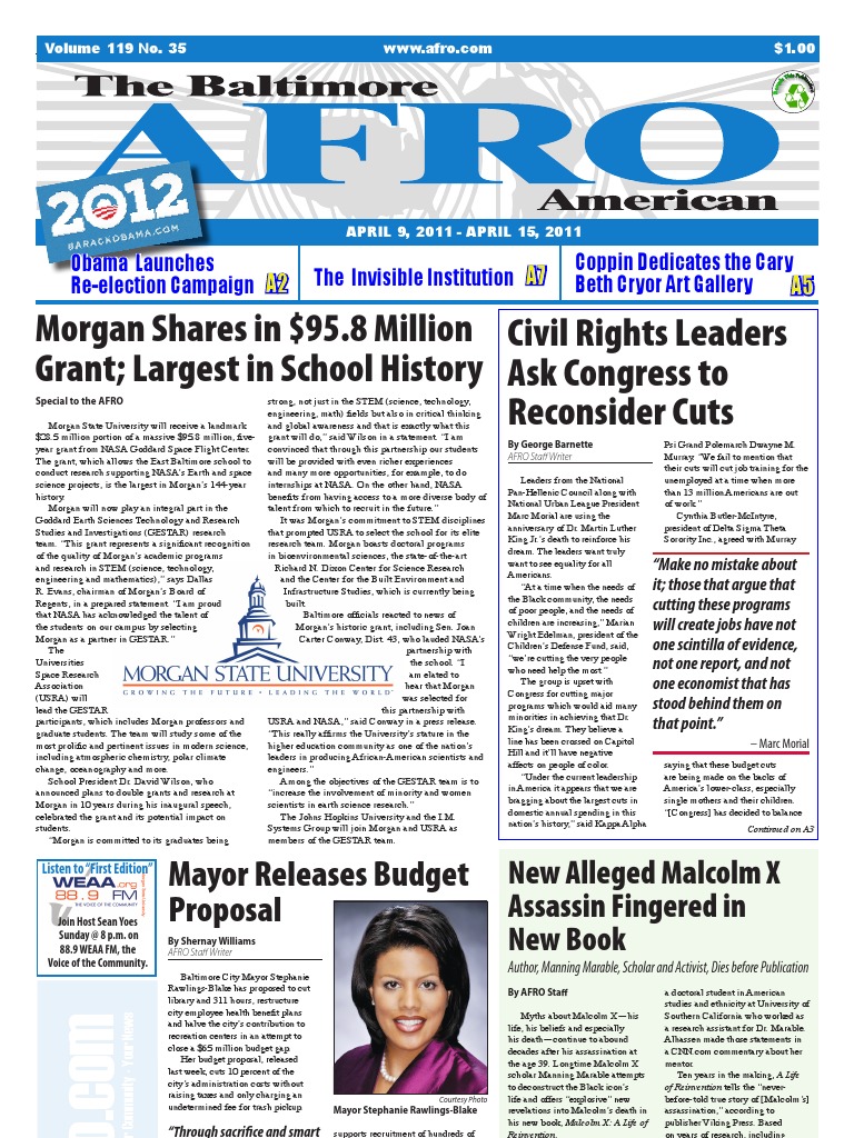 Baltimore Afro-American Newspaper, April 9, 2011 | PDF | Annual ...