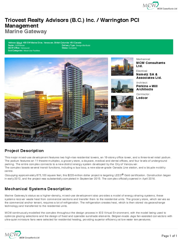 Marine Gateway | PDF | Architect | Physical Quantities