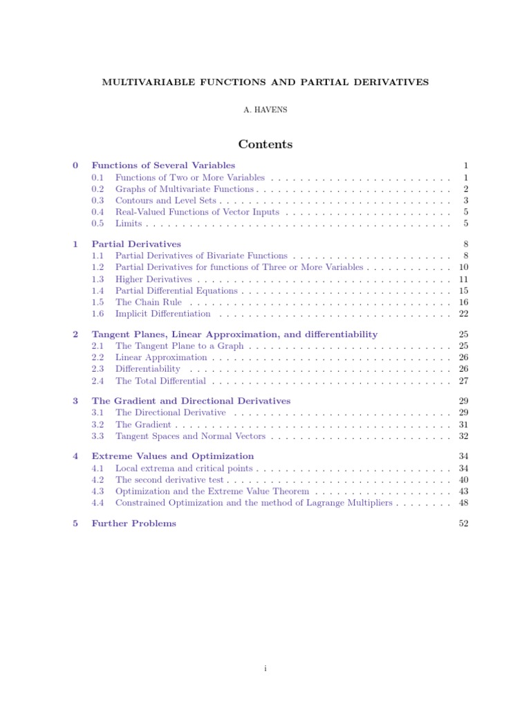 Partials | PDF | Continuous Function | Derivative