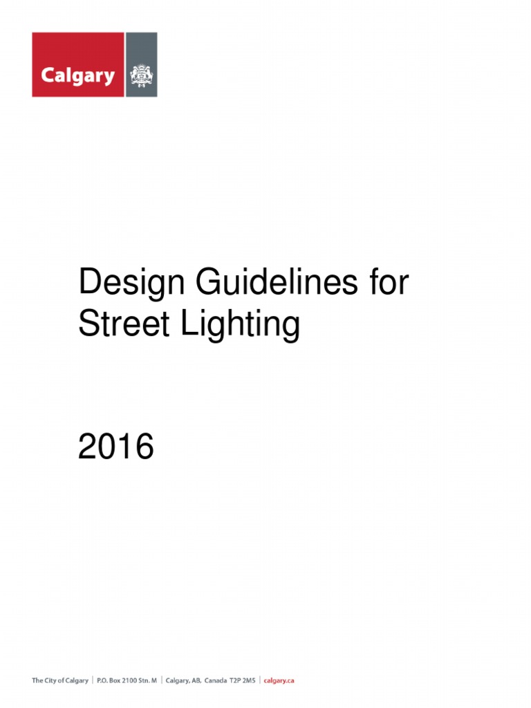 Street Lighting Design Guide | PDF | Lighting | Traffic