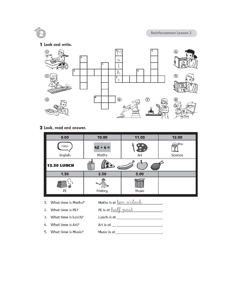 Unit 2 Reinforcement Lesson 2 | PDF
