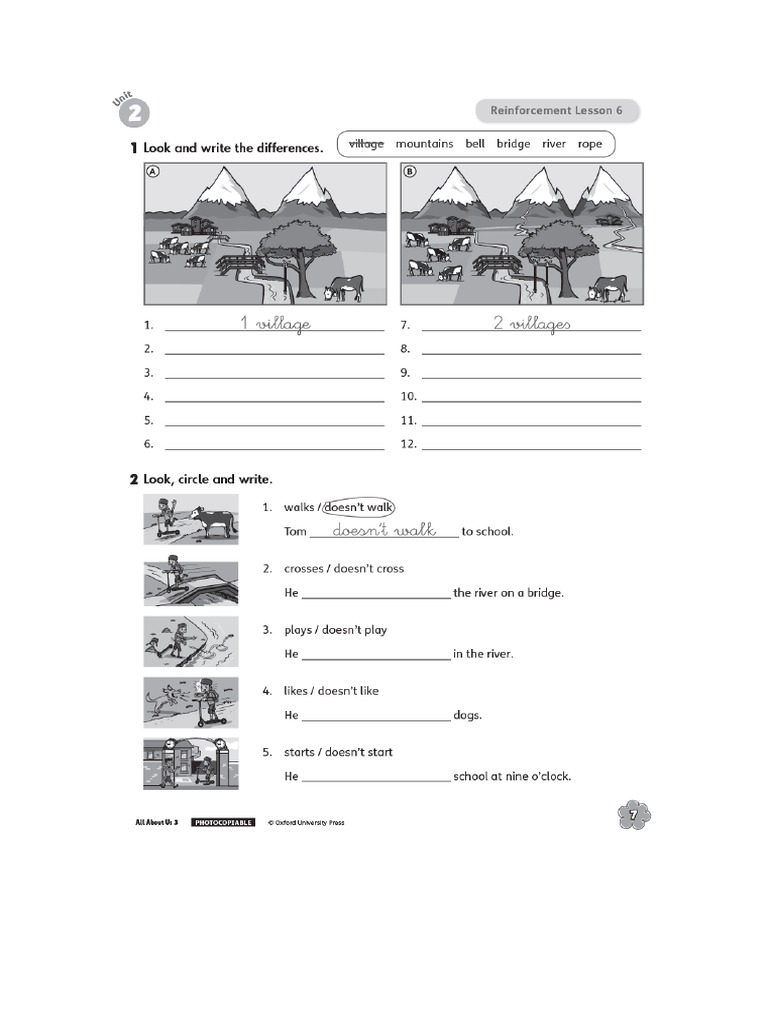 Unit 2 Reinforcement Lesson 6 | PDF