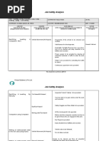 JSA For Dismantel of Structure | PDF | Demolition | Safety