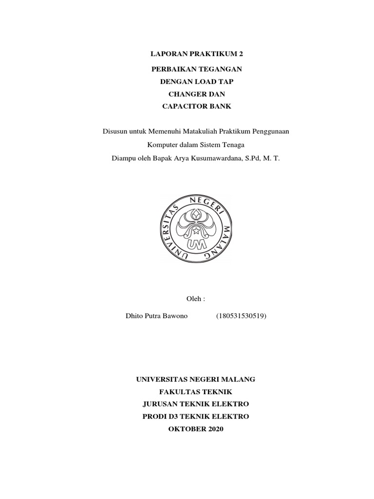 Dhito Putra Bawono - 180531530519 - Laporan3 | PDF Dhito Putra Bawono - 180531530519 - Laporan3 | PDF