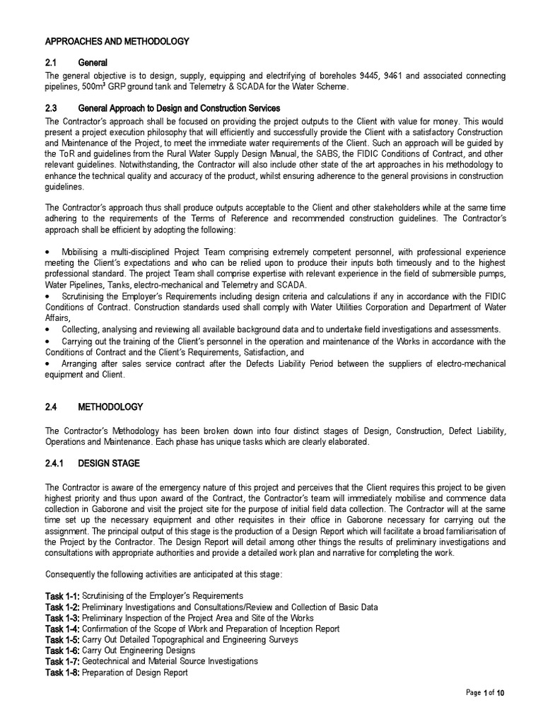 Approaches and Methodology | PDF | Geotechnical Engineering | Aquifer