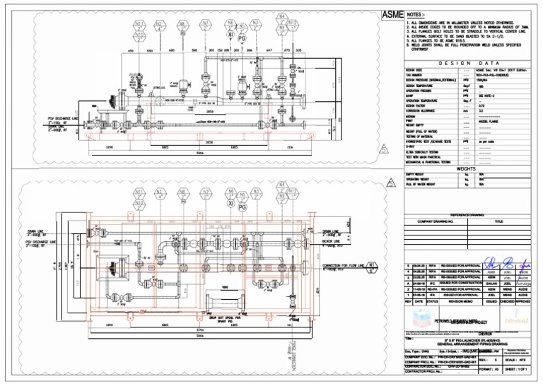 PW-CH-CRX19001-GAD-001 - 5 - GENERAL ARRANGEMENT DRAWING - Pig Launcher ...