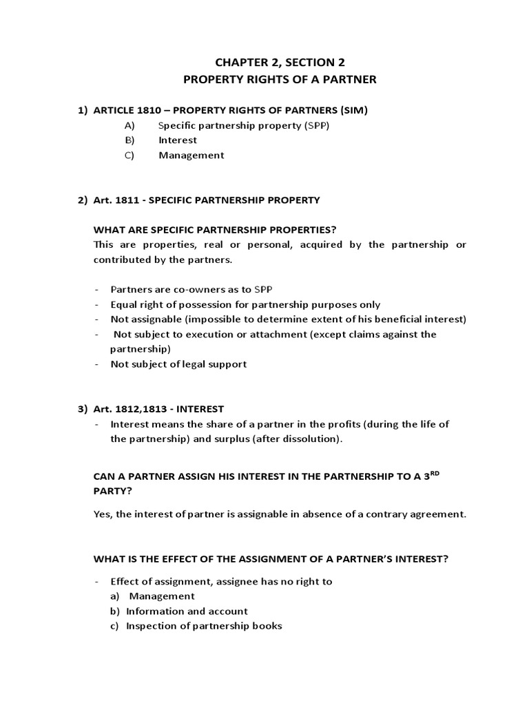 Discussions On Chapter 2 Section 2 | PDF | Assignment (Law) | Interest