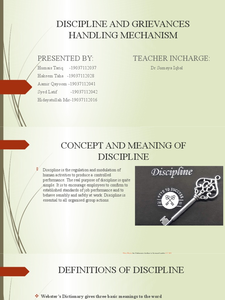 Discipline and Grievances Handling Mechanism | PDF | Employment | Justice