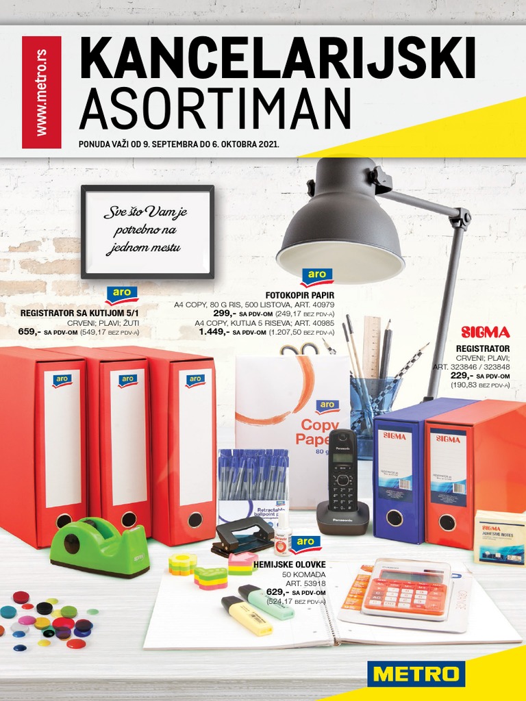 Metro-Katalog - Kancelarijski Asortiman | PDF
